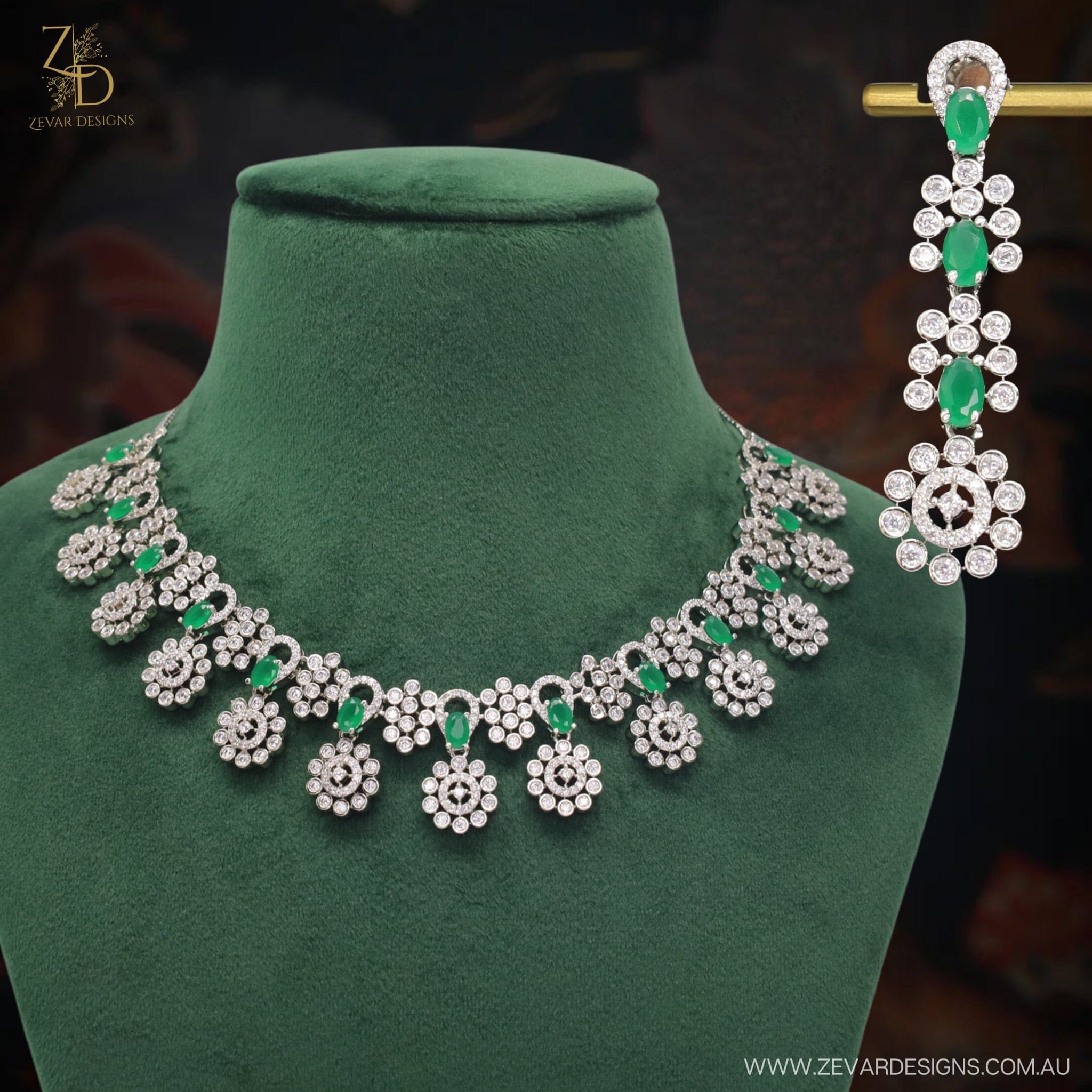 Zirconia/AD Necklace Sets | Zevar Designs - Australia’s Premium Fashion ...